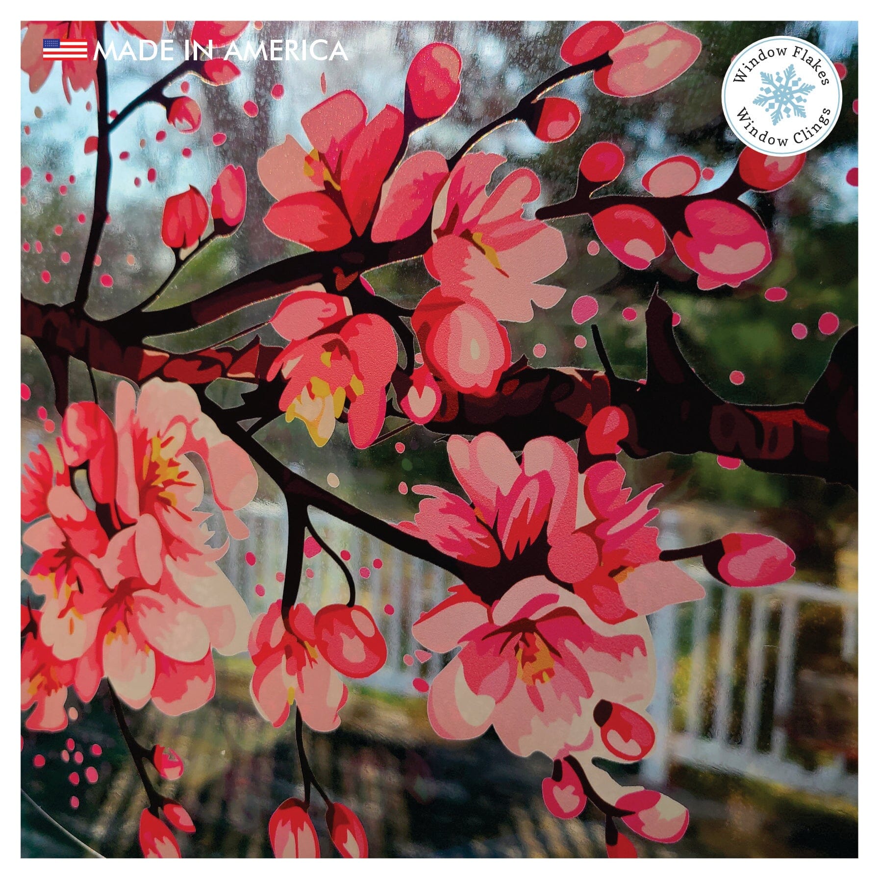 Cherry Blossom Branches Window Clings Review :: By Keith H. – Window Flakes