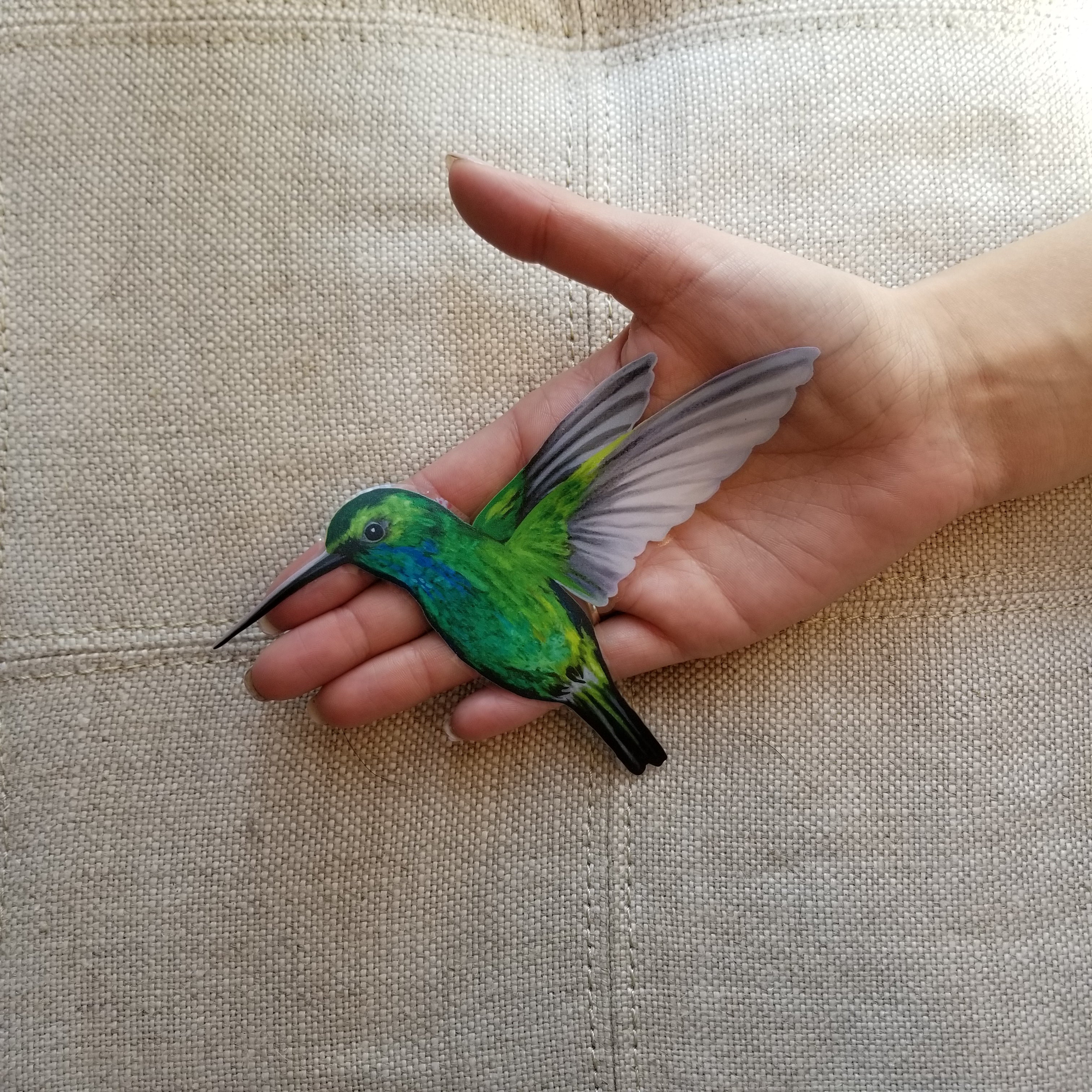 4 Hummingbird Clings :: By Maryann Clark and Ron Newman – Window Flakes