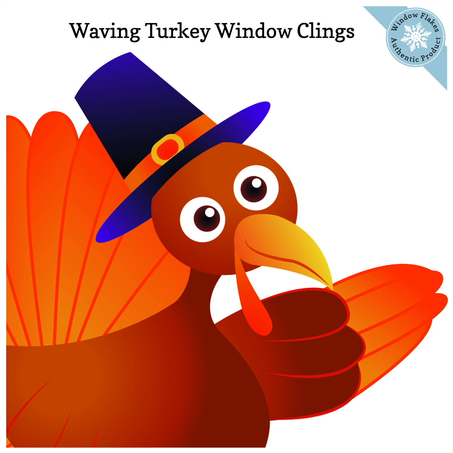 Waving Turkey Window Decal Review :: 02/29/2020 :: By Jenn – Window Flakes
