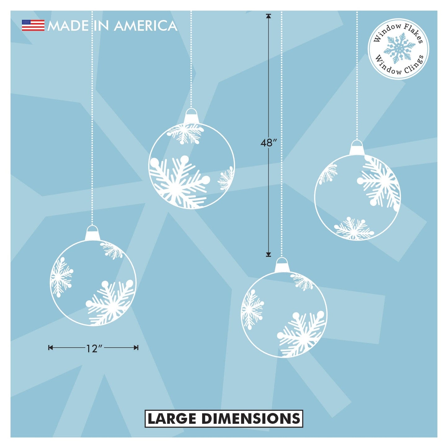 Snowflake Scene and Window Ornament Pack | Window Flakes