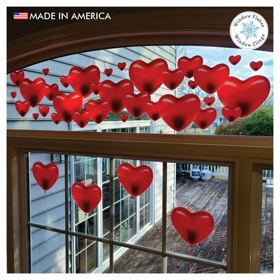 Valentine's Day Window Clings | Heart Decorations & Decals – Window Flakes