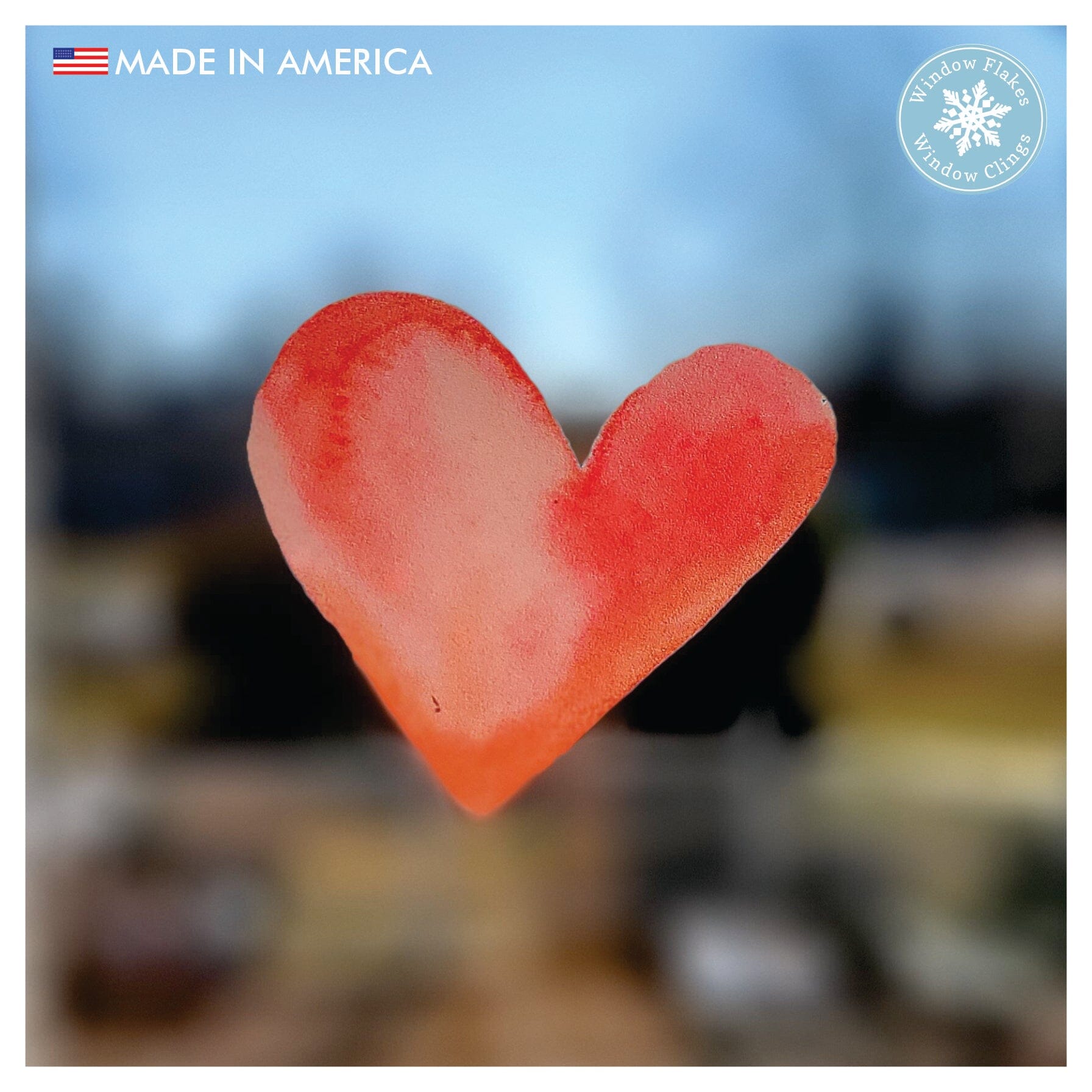 18 Watercolor Heart Window Decals Reusable Valentines Home Decor ...