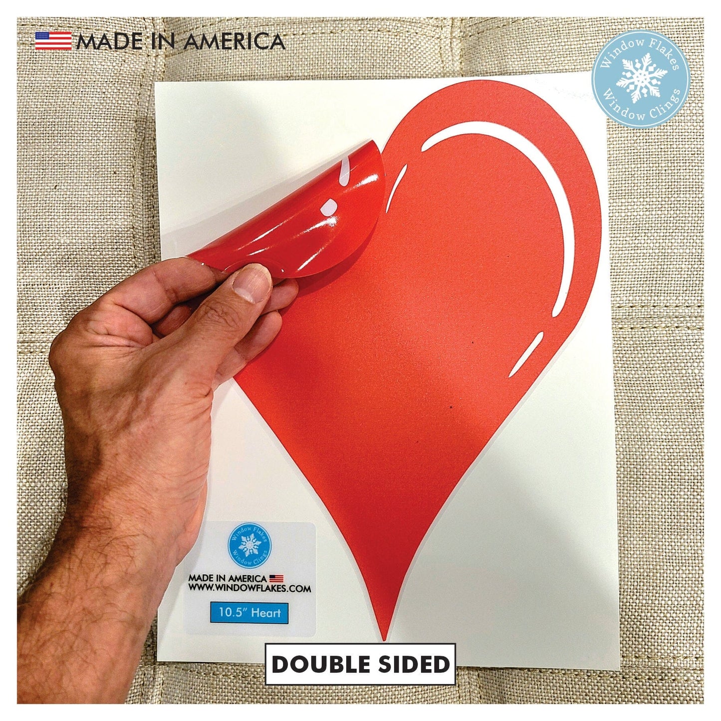 Valentine Heart Window Cling Valentines Decoration Decal Window Clings ...