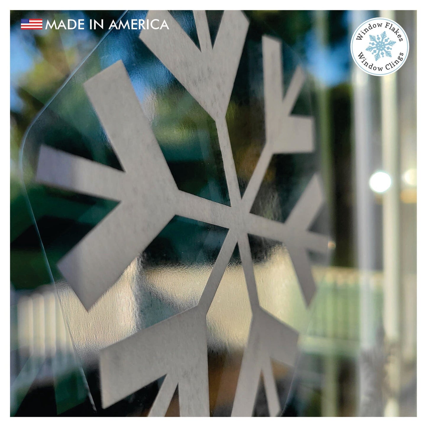 308 Pack of Snowflake Clings for Window Displays – Window Flakes