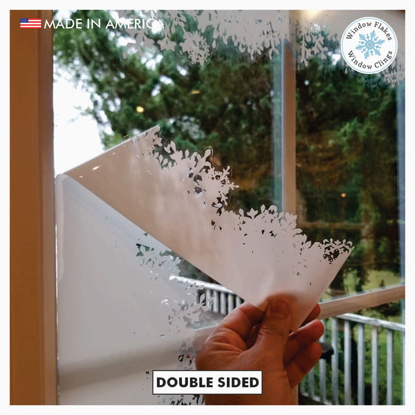 Fluffy Snow Christmas Window Cling Border – Window Flakes
