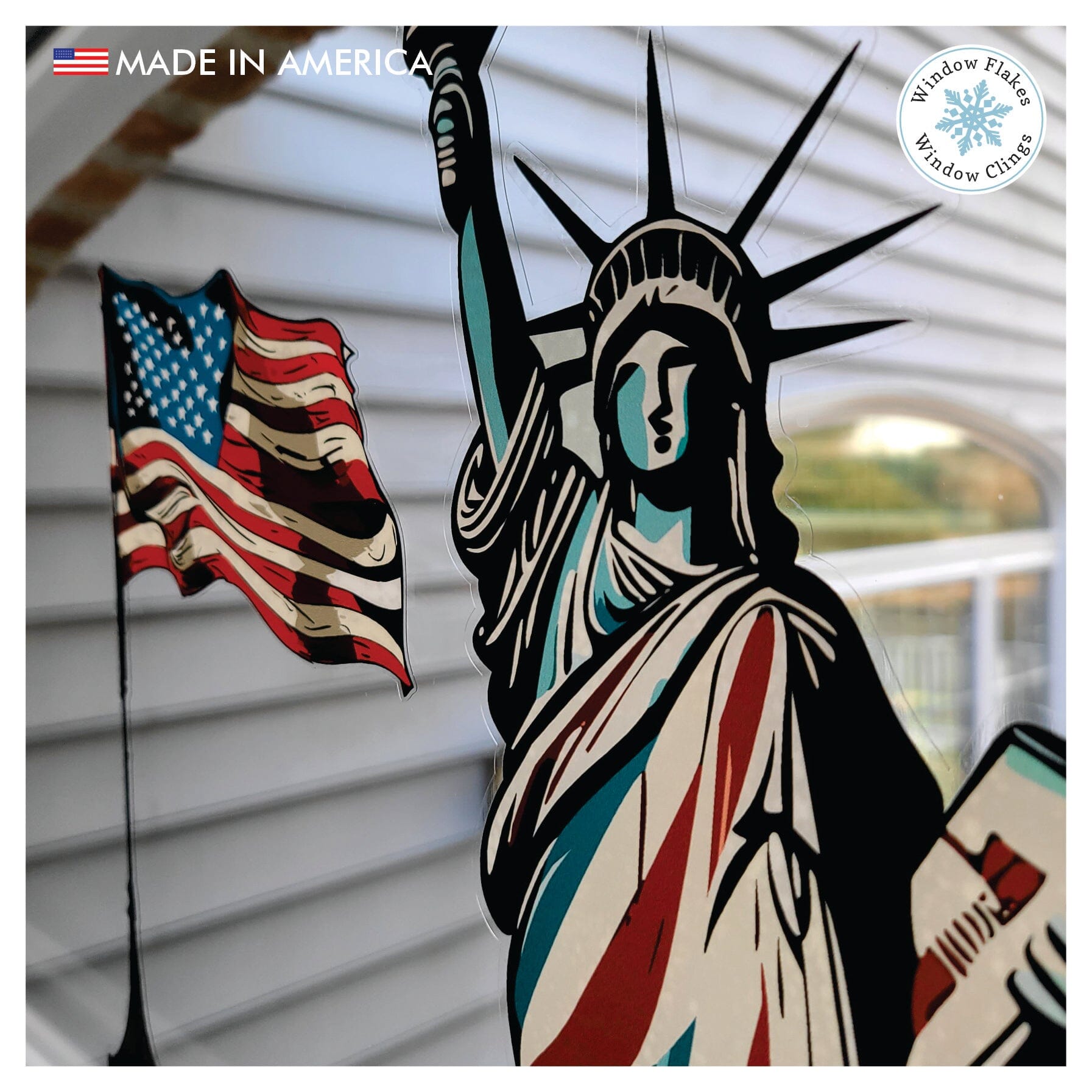 4th of July Window Clings | Fourth of July Window Art – Window Flakes