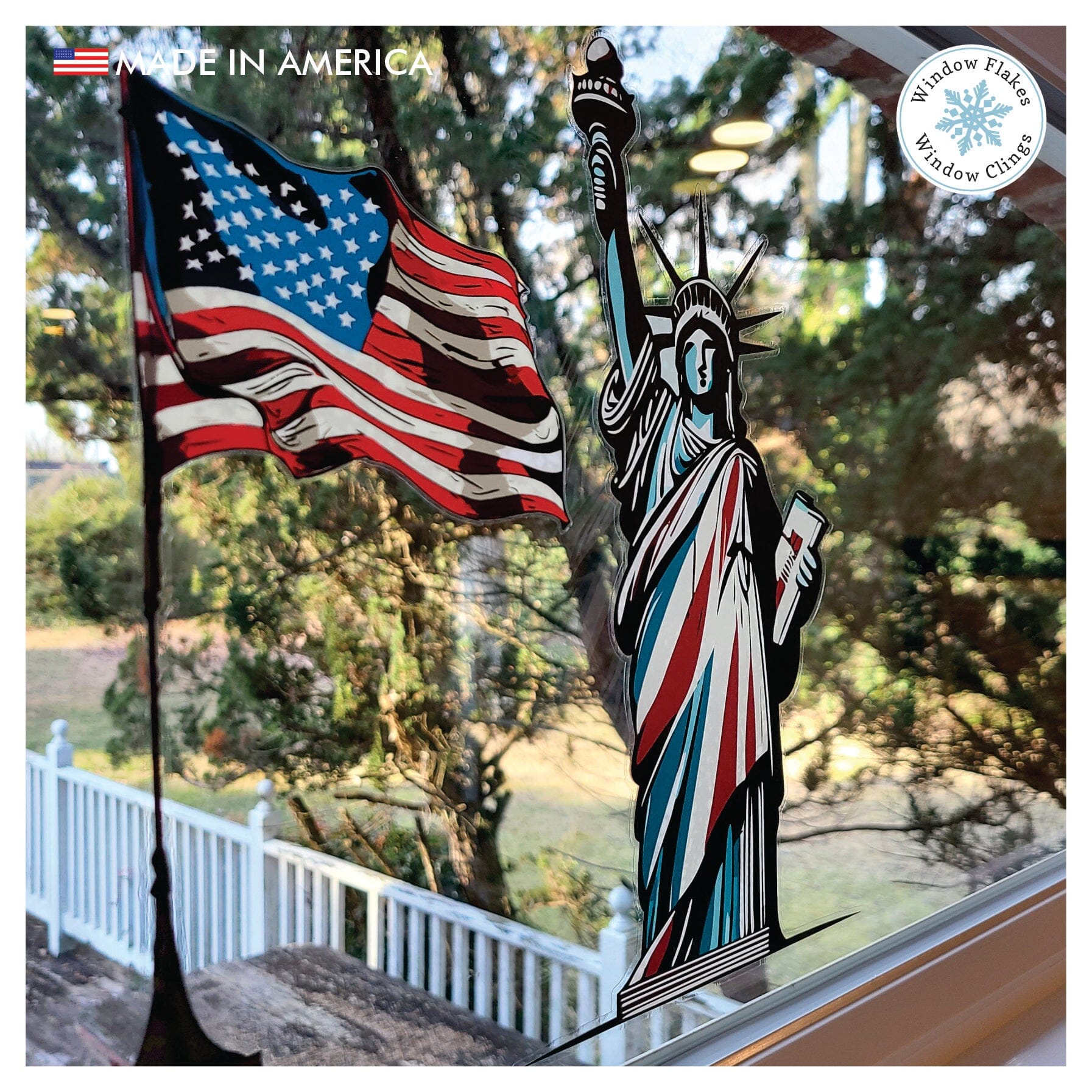 Lady Liberty Statue of Liberty Decal July 4th Decoration USA Holiday ...
