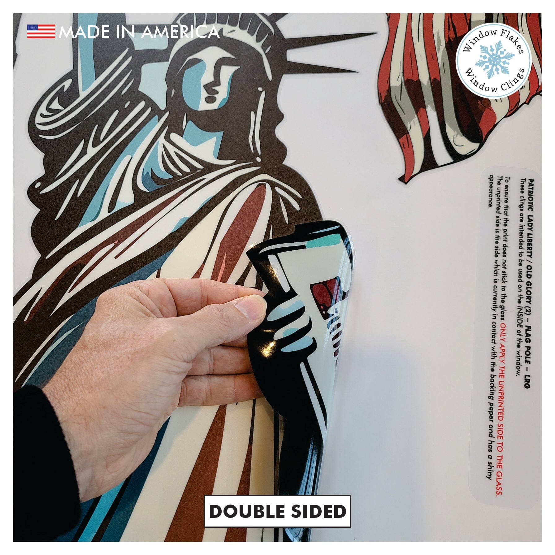 Lady Liberty Statue of Liberty Decal July 4th Decoration USA Holiday ...