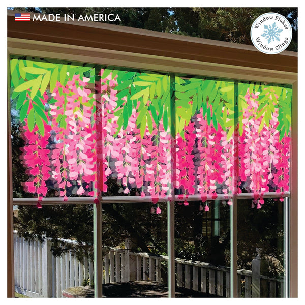 Wisteria Window Cling Border - 47" x 16" - Lush and overgrown! – Window ...