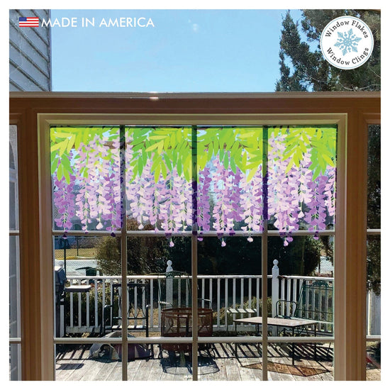 Wisteria Window Cling Border - 47" x 16" - Lush and overgrown! – Window ...