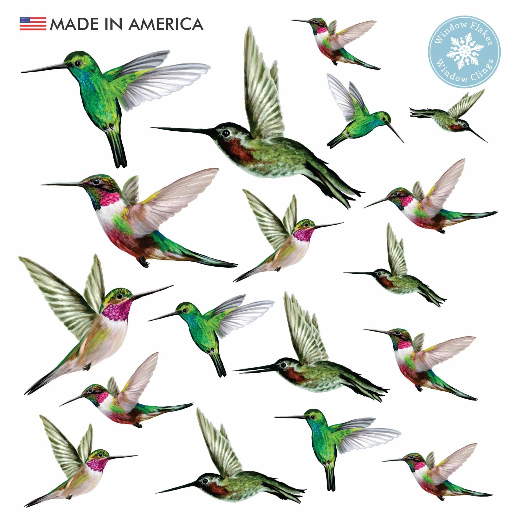 Hummingbird Window Decals for Bird Safety to Prevent Bird Strikes ...