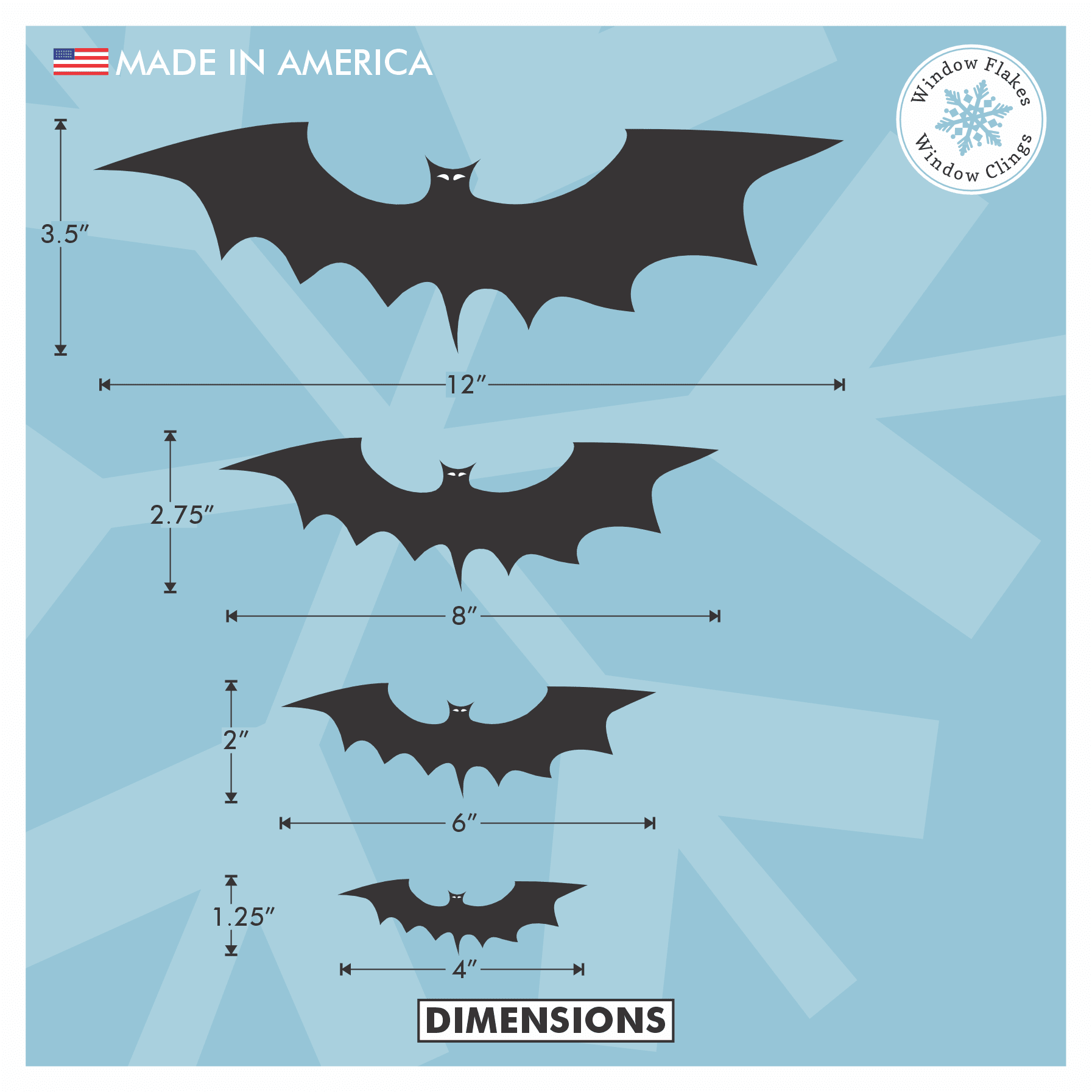 Halloween Bat Window Cling Decals | Black Halloween Stickers – Window ...