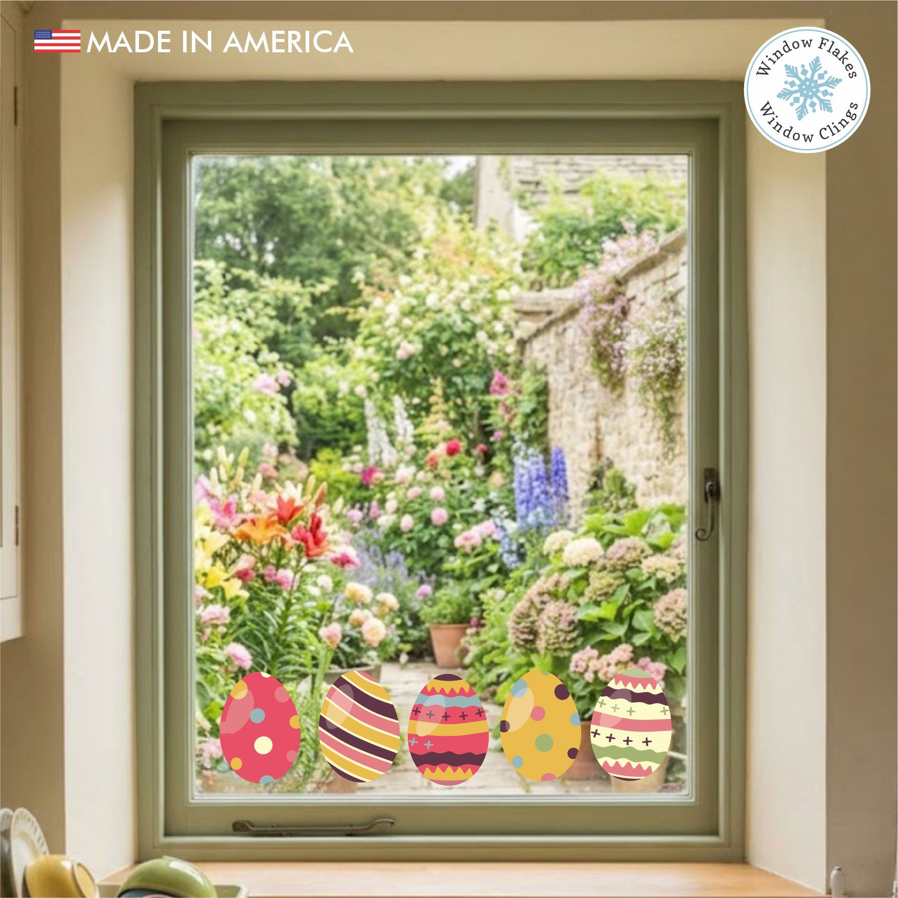 Easter Window Clings, Easter Egg Window Decals, & More – Window Flakes