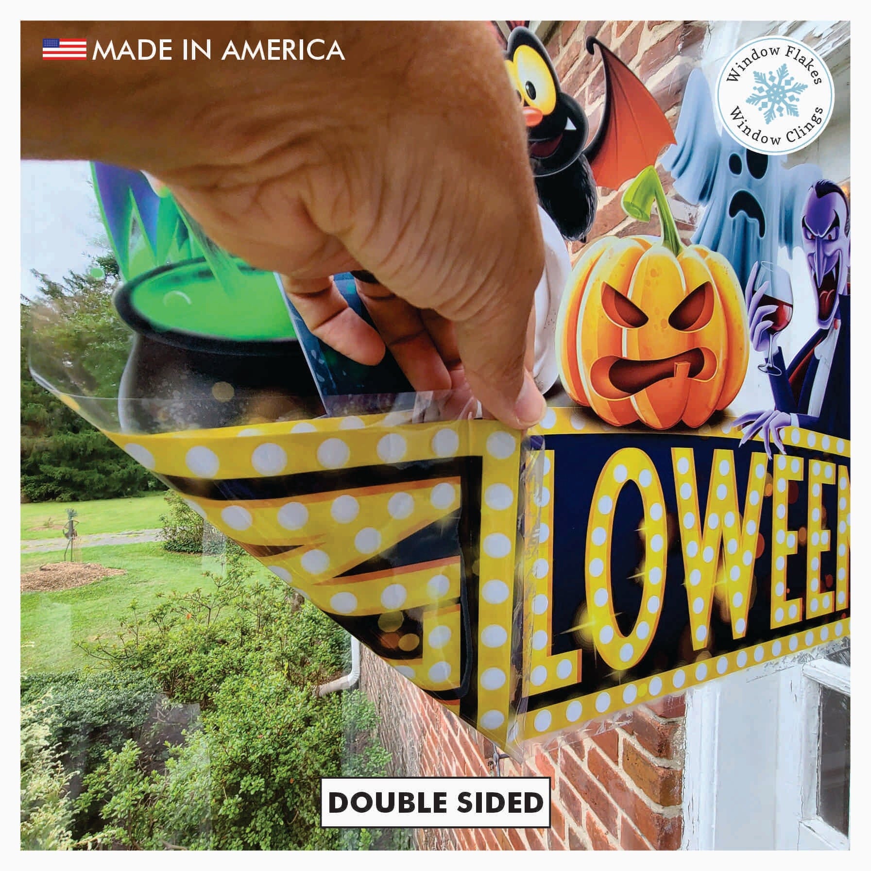 Halloween Characters Window Cling Decal/Sticker – Window Flakes