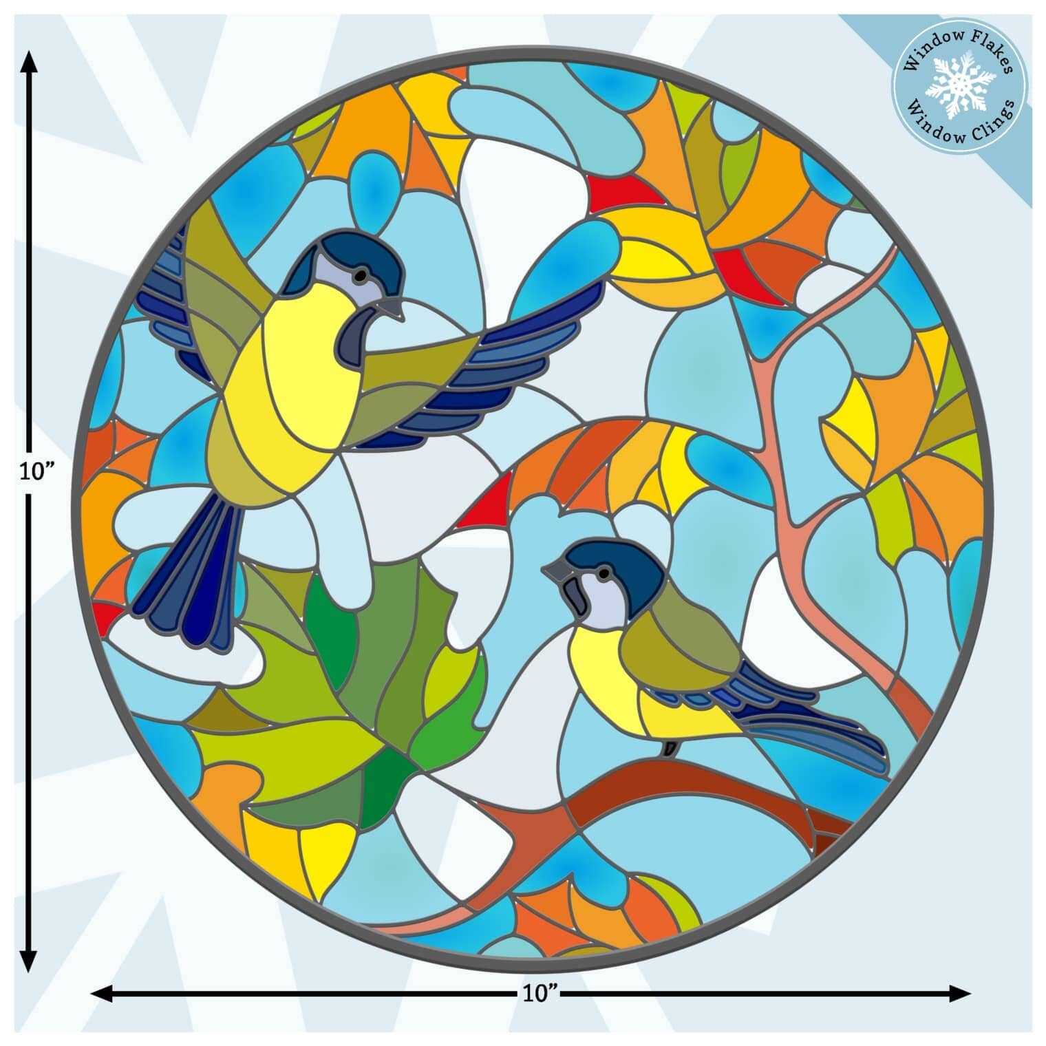 Stained Glass Windows Birds
