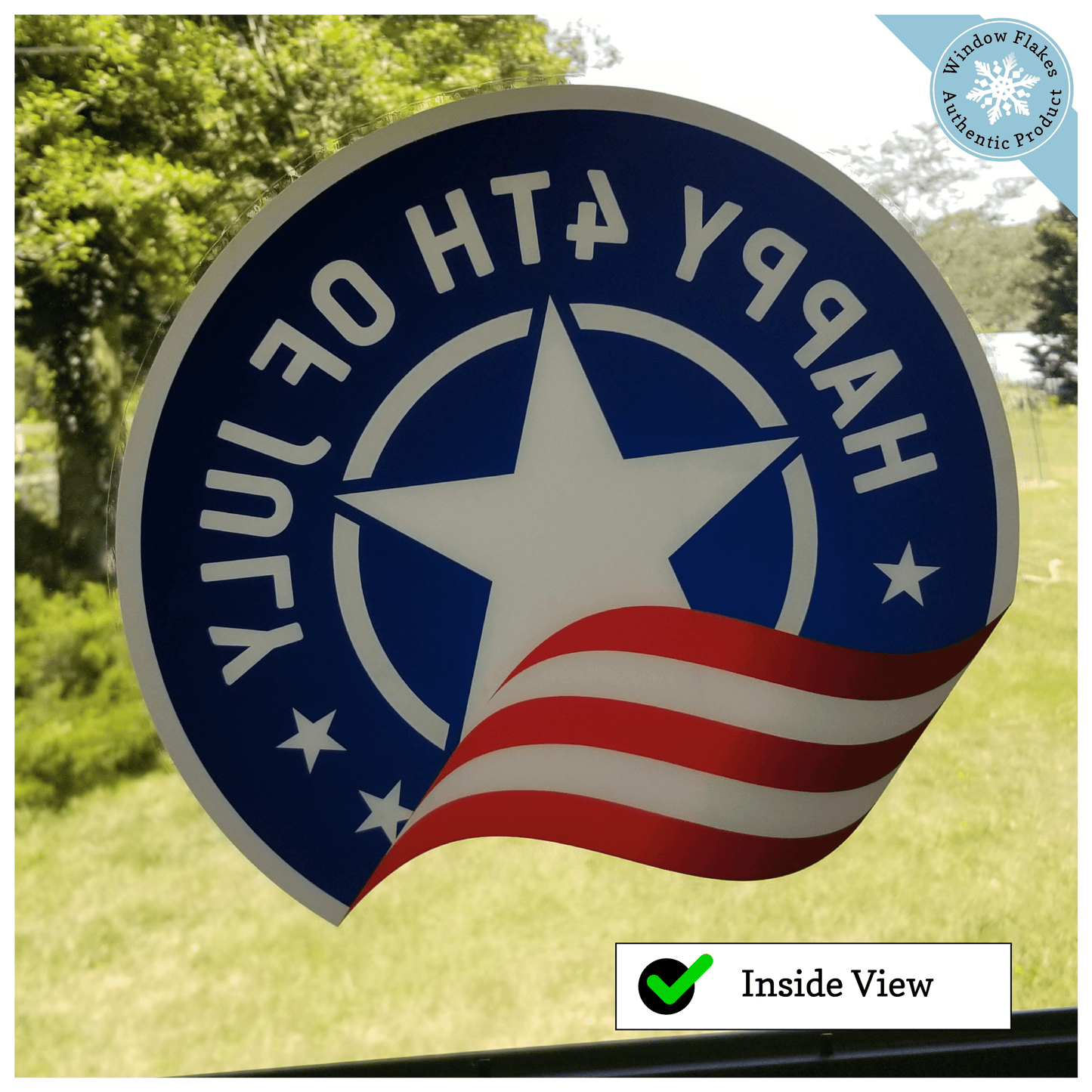 Patriotic 4th of July Window Cling | Patriotic Window Decoration ...