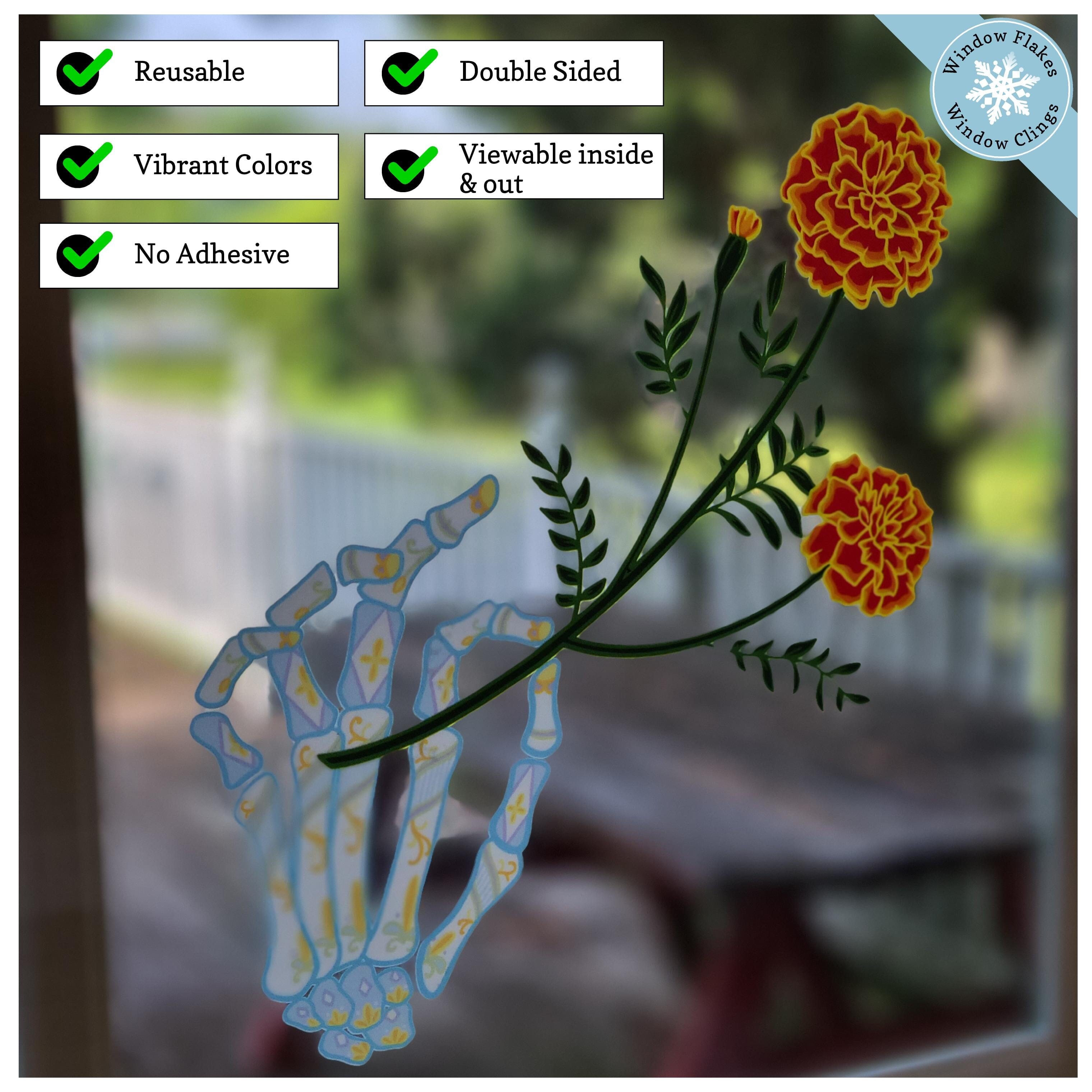 Day of the Dead Window Clings | Dia de los Muertos Stickers – Window Flakes