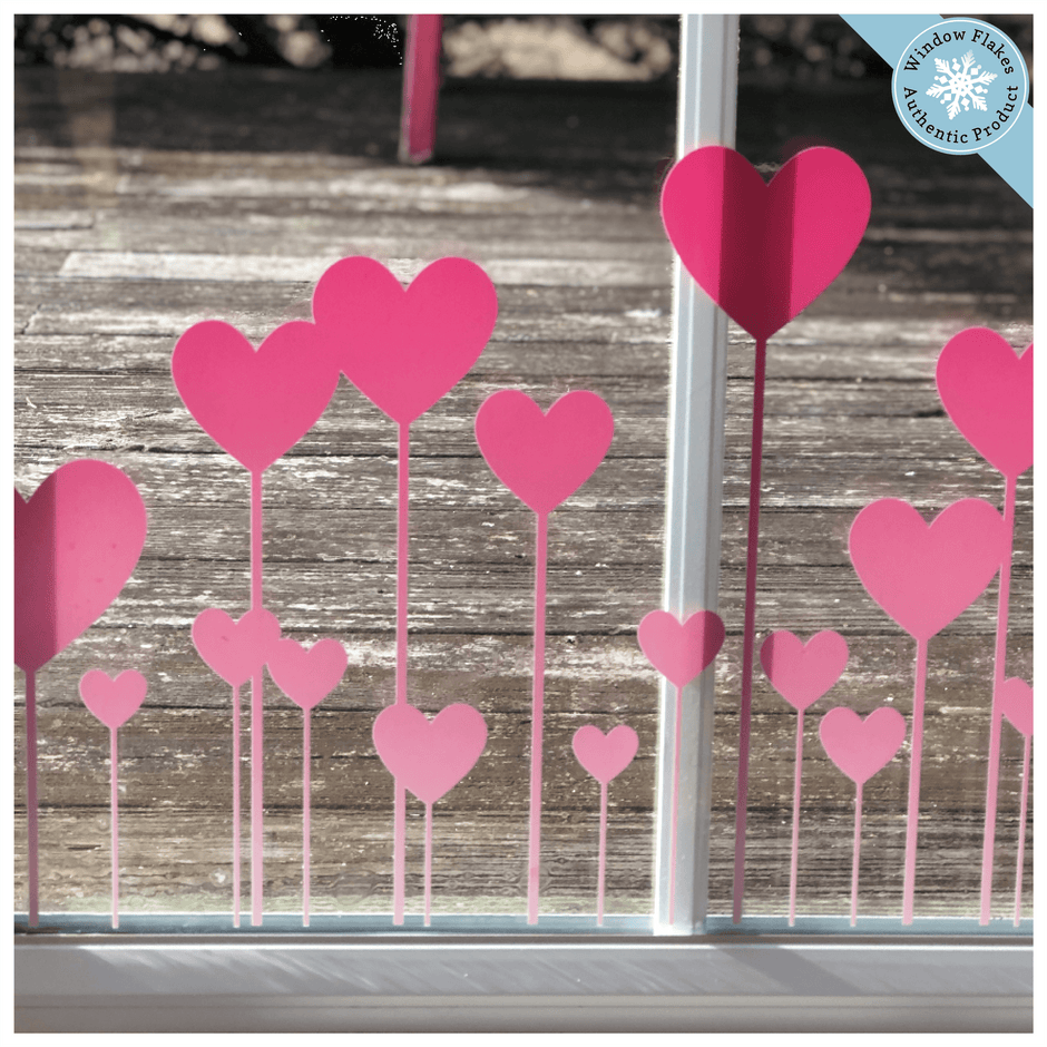 Valentine's Day Window Clings | Heart Decorations & Decals – Window Flakes