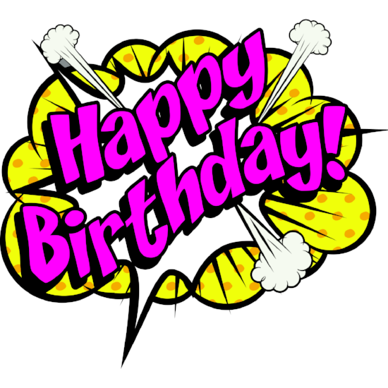 Happy Birthday Boom Window Cling Decoration | Window Flakes
